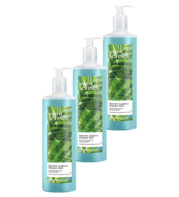 Avon Lagoon Nemlendirici Duş Jeli 720 Ml. Üçlü Set