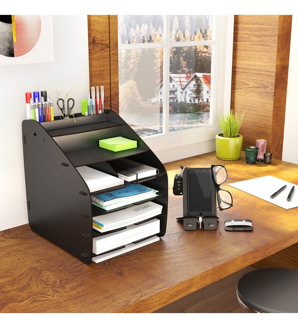 Design OTTO Fx Large Modest 6 Renk A4 Evrak Rafı Masaüstü Organizer