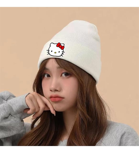 Hello Kitty Face Beyaz Bere