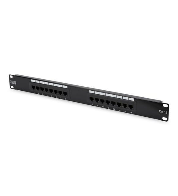 DN-91616U Digitus 19 Inch 16 Port Cat-6 UTP Patch Panel, 50 µ (Mikron ...