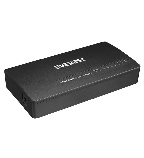 Everest EVERLINK ESW-808 8 Port 10-100-1000Mbps Gigabit Ethernet ...