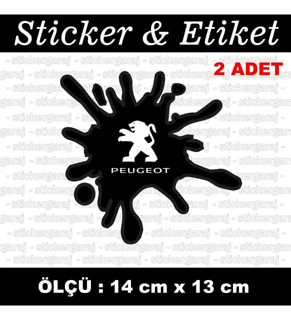 pejo tuning modifiye etiket sticker - 2 adet çıkartma araba motosiklet ...
