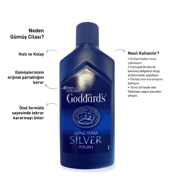 GODDARD'S Goddar’s Gümüş Cilası Gümüş Parlatıcısı Silver Shine 125 ml