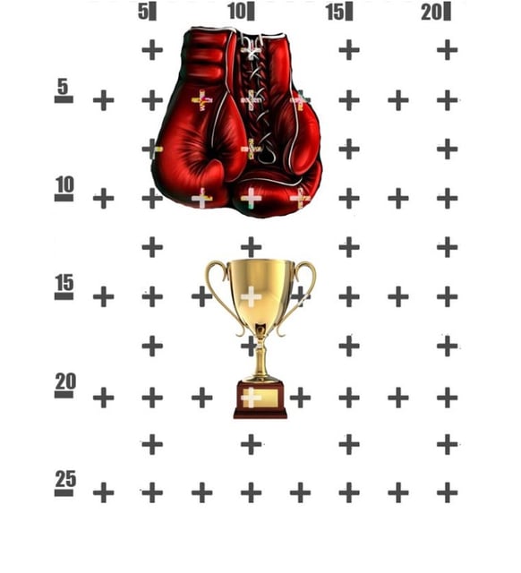 Yenilebilir Şeker Kağıt Boks Boxing Temalı Pasta Süsleme