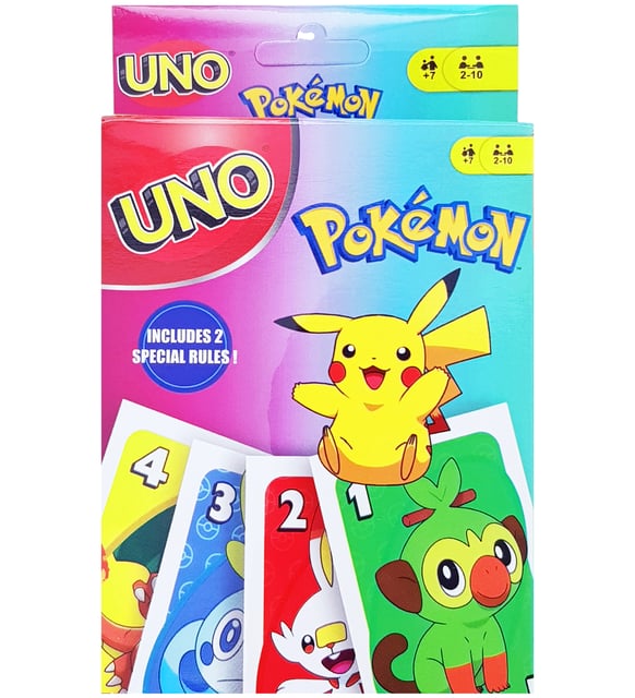 Uno Pokemon Serisi Resimli Oyun Kartı