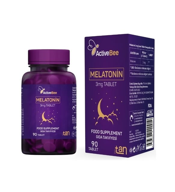 Actvbe markalı 3 mg Melatonin İçeren Takviye Edici Gıda- 90 tablet