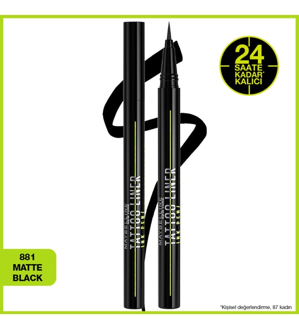 Maybelline New York Tattoo Liner Ink Pen - Matte Black
