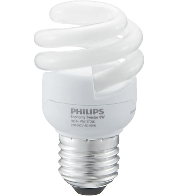 Philips Eco Twister 8W/45W Sarı Işık E27