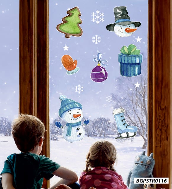 Bizerk Görsel Yeniyıl Noel Baba Kardan adam Çam ağacı Çocuk/Bebek Odası ...