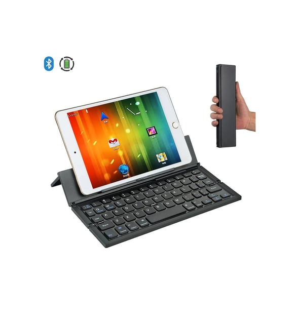 Bluetooth Klavye Kablosuz Mini Şarjlı Telefon Tablet İçin Klavye ...