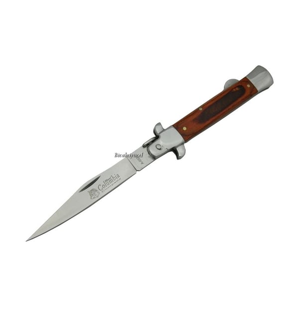 Columbia İtalyan A 032 C Stliletto Çakı 19,5 cm - Ahşap Saplı