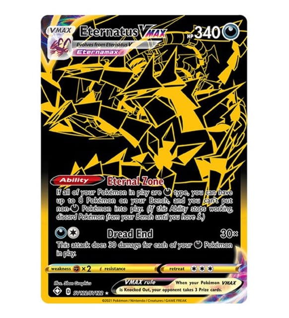 Pokemon Eternatus Vmax 340HP Kart