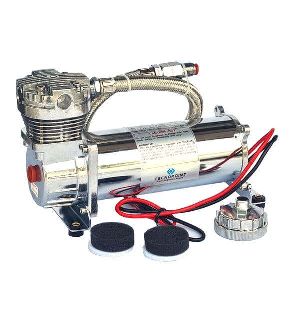 Paslanmaz Çelik Gövdeli 200PSI AIR ve Havalı Korna Kompresörü 12V ...