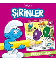 Şirin Salatası Hikayeli Boyama - Şirinler