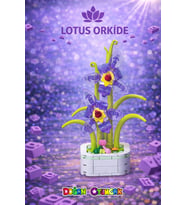 Mikro Blok Kristal Lotus Orkide Çiçek Lego - Lego Setleri Mini Lego ...