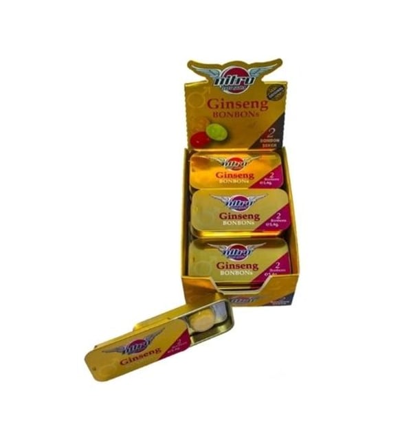 12 Adet Nitromax Gold Ginseng Bonbon Şeker (Metal Kutuda 2'şer adet)