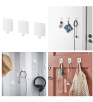 Ikea PLUTT 3lü Duvar Pano Askısı Çok Amaçlı Yapışkan Askı