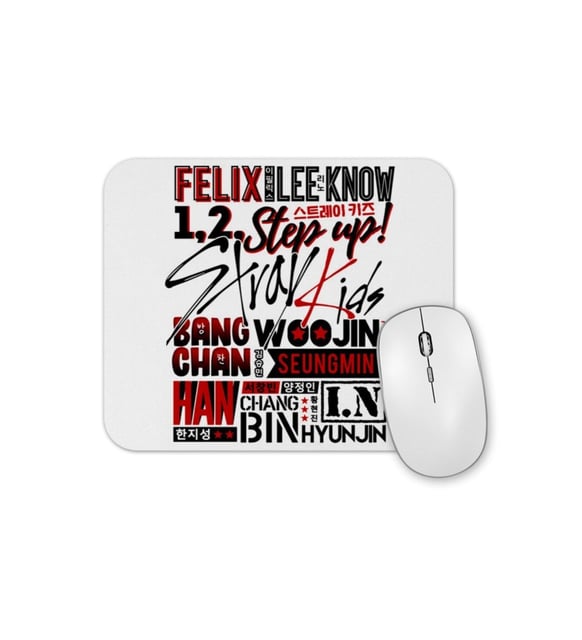 Stray Kids Font Collage Mouse Pad