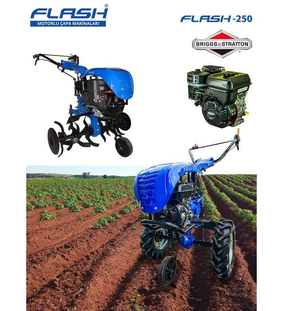 Flash 250 Briggs Stratton Amerikan Motorlu Benzinli Çapa Makinası7 Hp 2 ...
