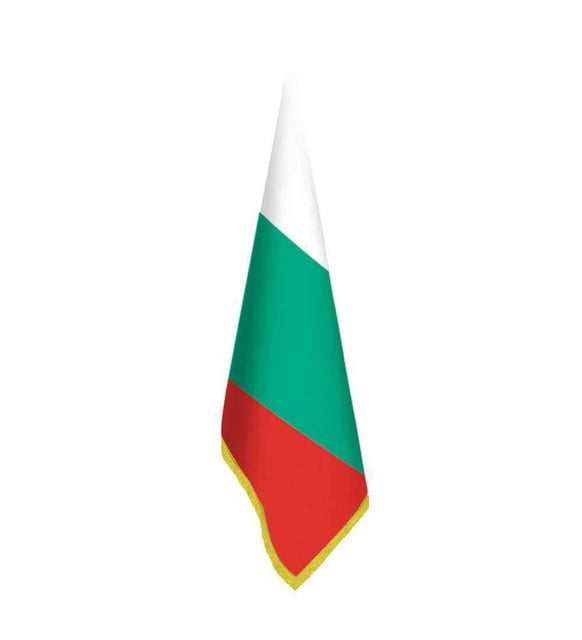Bulgaristan Bayrağı -Ofis-Makam-Toplantı Odaları - Saçaklı Makam Bayrağı