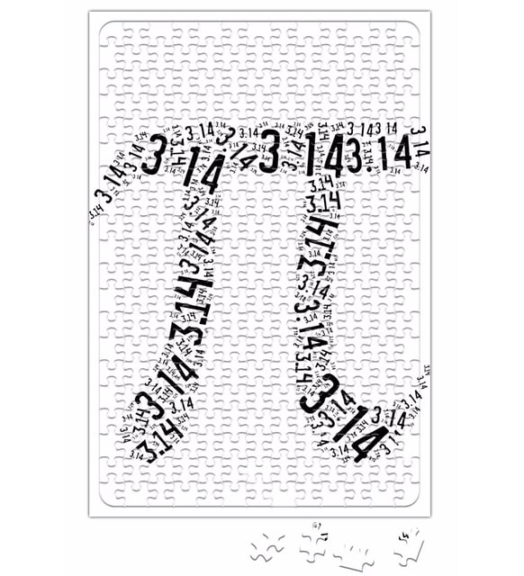 Pi Sayisi Mathematica Matematik Özel Tasarim Pi Günü Puzzle