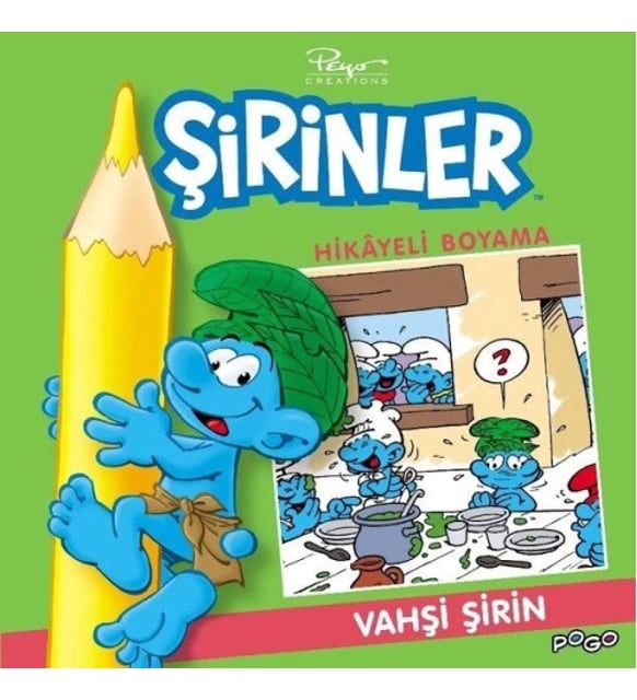 Vahşi Şirin Hikayeli Boyama - Şirinler