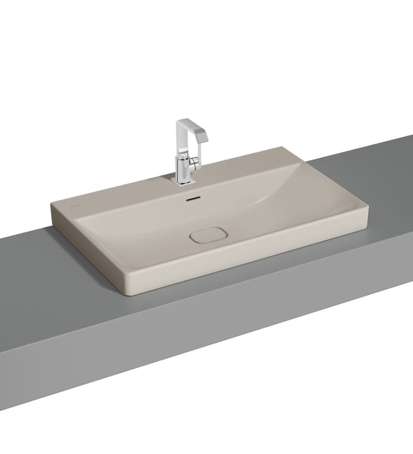 VitrA Metropole 7527B020-0973 Çanak Lavabo, 80cm, Taupe