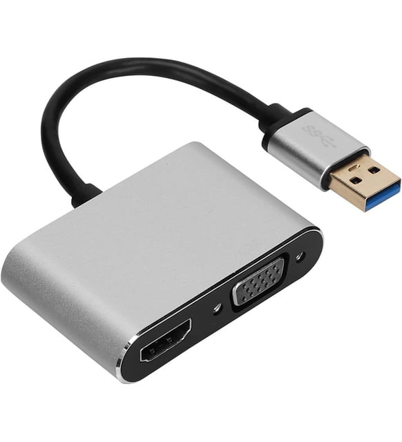 USB - HDMI VGA Adaptörü, 1080P USB 3.0/2.0 - HDMI VGA Dönüştürücü, USB ...