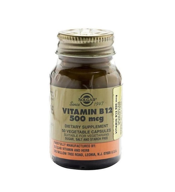 Solgar Vitamin B-12 500 Mg 50 Kapsül