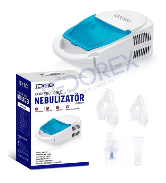 Tıbbi Kompresörlü Nebulizatör Compressor Hava Buhar Makinesi CNB69009