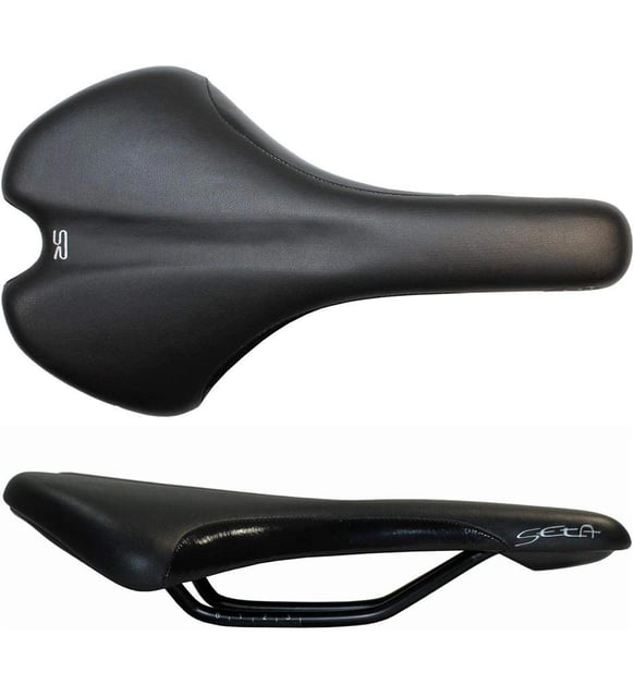 SELLE ROYAL SETA SELE ÇELİK RAY KELEPÇESİZ 260MM 130MM SİYAH ANTRASİT