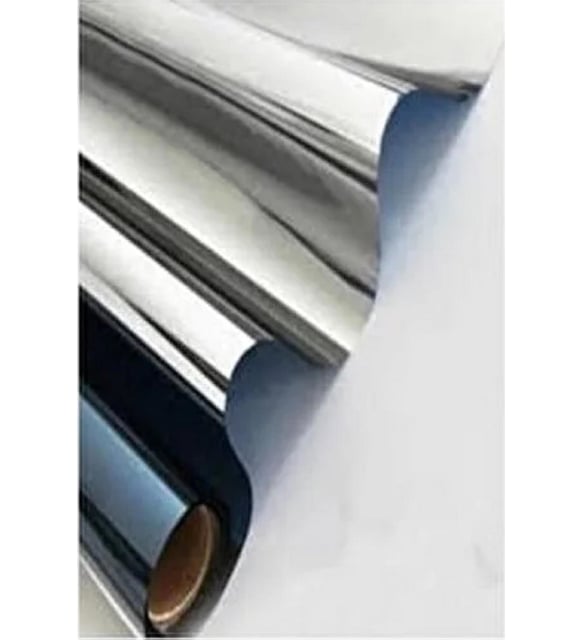 Aynalı Siyah Cam Filmi Amerikan Çizilmez 75 cm x 2 metre KML124