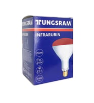 Tungsram 250W Infrared Kırmızı Ampul E27 Isıtıcı Halojen Lamba