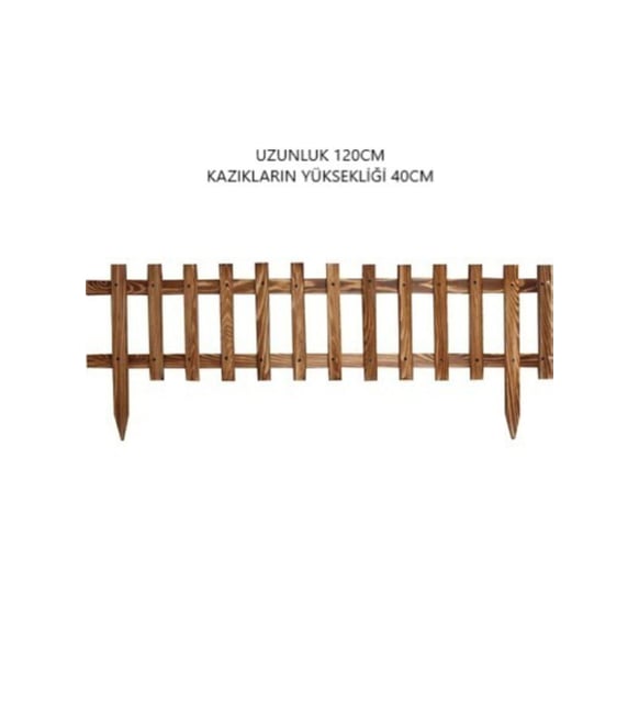 Ahşap Bahçe Çit Sınır Çit Bordür