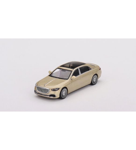 Mini GT 604 Mercedes-Maybach S 680 Champagne Metallic LHD Model Araba