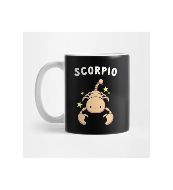 Scorpio Cute Scorpion Drawing For Zodiac / Star Sign Kupa