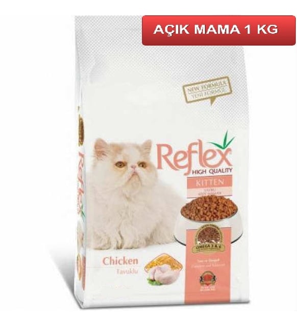 Reflex Kitten Tavuklu Yavru Kedi Maması 1 kg AÇIK