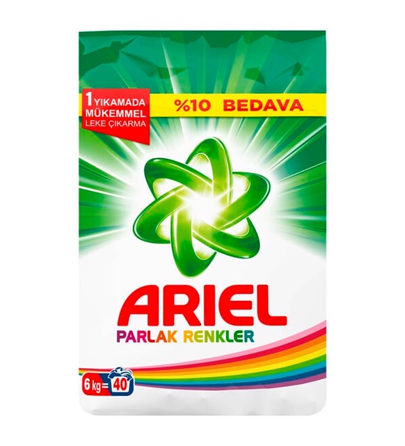 Ariel Matik Çamaşır Deterjanı 6 Kg Parlak Renkler