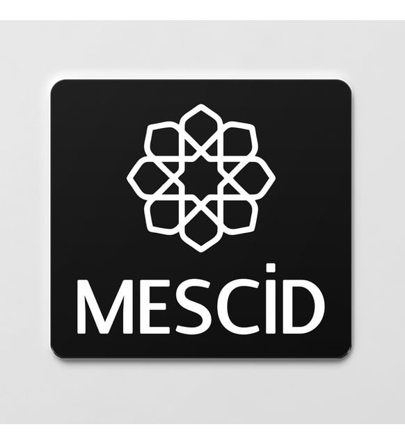Mescid Kapı Levhası Ofis Yönlendirme Kapı İsimlik Mescid Tabela