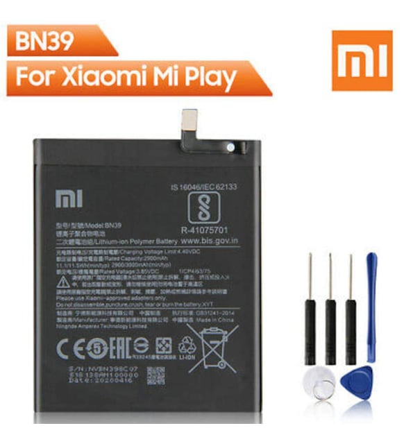 Xiaomi Mi Play Pil Batarya Bn39 + Tamir Seti 3000Mah