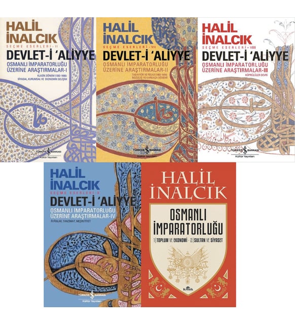 HALİL İNALCIK DEVLETİ-İ ALİYYE 1-2-3-4- OSMANLI İMPARATORLUĞU 5 KİTAP SET