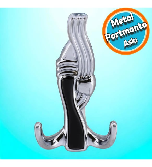 Askı Portmanto Metal Vestiyer Askılık Duvar Dolap Elbise Askısı Krom ...