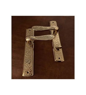Özen Handles İmza Titanyum ZK19 Zamak Aynalı Wc Banyo Kapı Kolu Sağ ...