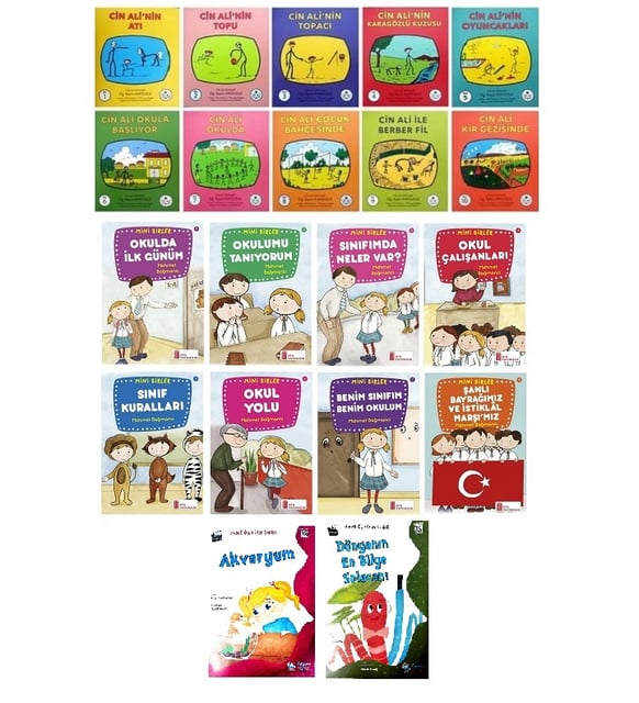 1.Sınıflar İçin Cin Ali + Mini Birler Hikaye Seti 20 Kitap