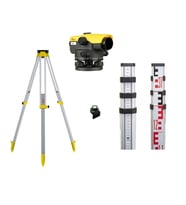 LEICA NA520 Optik Nivo Seti Tripod+5 m Mira (20x)