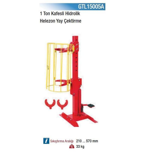 Gar Tool 1 Ton Hidrolik Helezon Yay Çektirme Kafes Korumalı GTL15005A