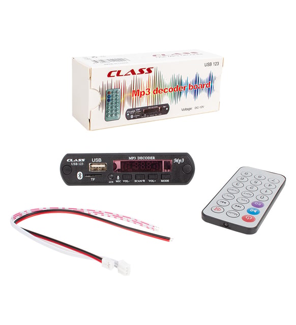 CLASS USB-123 12 VOLT SD+AF+VR OTO TEYP MİKROFONLU USB/SD ÇEVİRİCİ ...