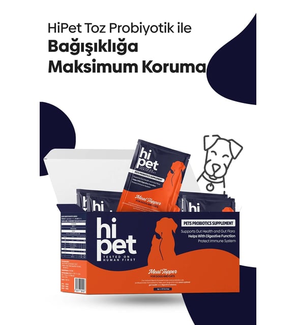 Hipet Toz Probiyotik Kedi Sindirim Sistemi Düzenleyici Probiyotik 2 Gr ...