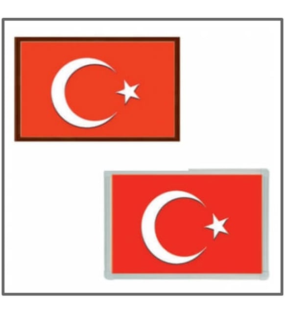 Ant Türk Bayrağı Mdf Çerçeve 30X45