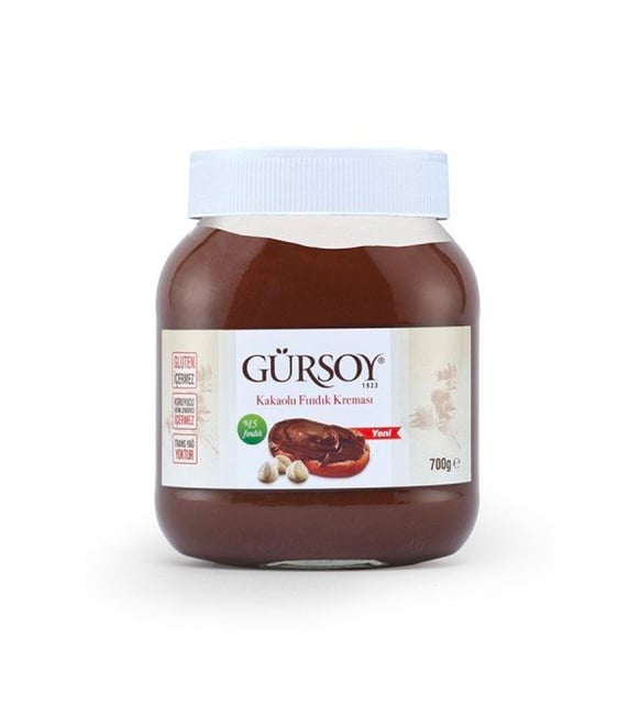 GURSOY 700GR KAKAOLU FINDIK KREMASI CAM